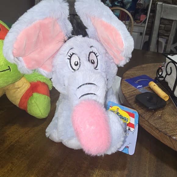 Dr. Seuss | Toys | Dr Seuss Horton Plush Soft Blue And Pink | Poshmark